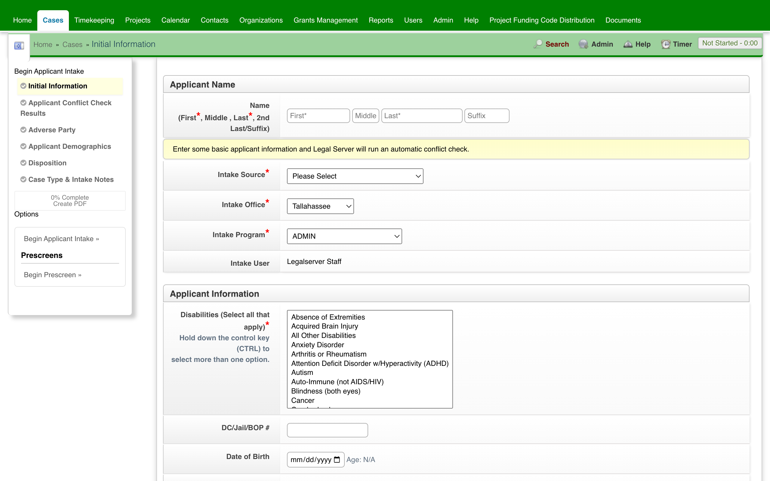Disability Rights Case Management Software - LegalServer